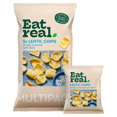 Eat Real Salted Lentil Multipack Chips 5 X18g - ASDA Groceries