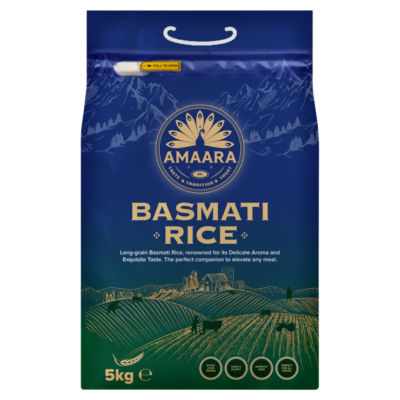 Amaara Basmati Rice 5kg - ASDA Groceries