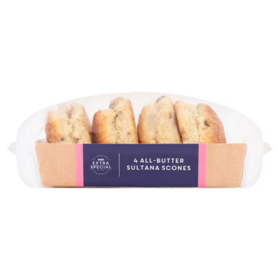 ASDA Extra Special Extra Special 4 All-Butter Sultana Scones - ASDA ...