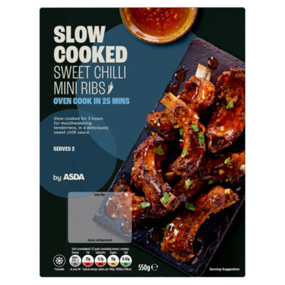 ASDA Slow Cooked Sweet Chilli Mini Ribs 550g - ASDA Groceries
