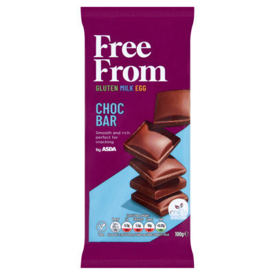 ASDA Free From by Choc Bar 100g - ASDA Groceries