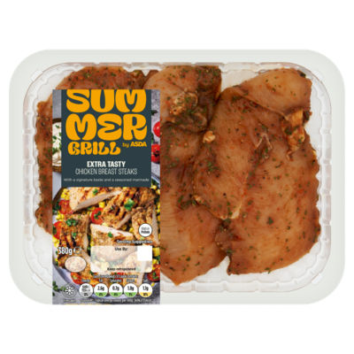 ASDA Summer Grill by Extra Tasty Chicken Breast Steaks 380g - ASDA ...