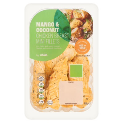 ASDA Mango & Coconut Chicken Breast Mini Fillets 160g - ASDA Groceries