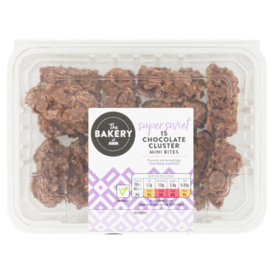 The BAKERY at ASDA The Bakery 15 Chocolate Cluster Mini Bites - ASDA ...