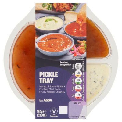 ASDA Pickle Tray 3x60g (180g) - ASDA Groceries