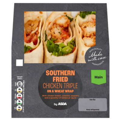 ASDA ASDA Southern Fried Chicken Triple Wrap - ASDA Groceries