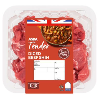 ASDA Tender Diced Beef Shin - ASDA Groceries