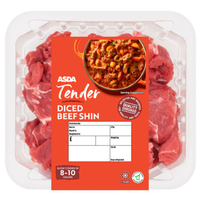 ASDA Tender Diced Beef Shin - ASDA Groceries