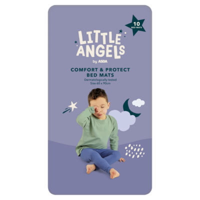 ASDA Little Angels Little Angels Comfort & Protect 10 Bed Mats - ASDA ...