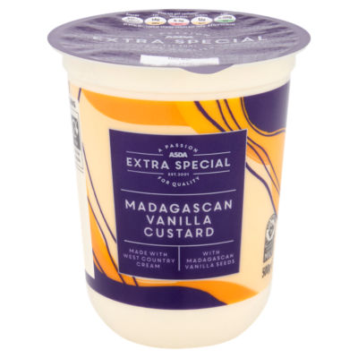 ASDA Extra Special Madagascan Vanilla Custard 500g - ASDA Groceries