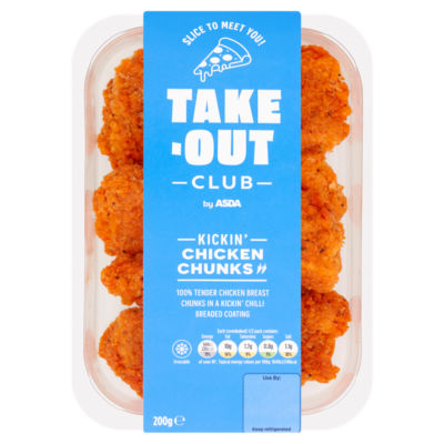 ASDA Take-Out Club Kickin' Chicken Chunks 200g - ASDA Groceries