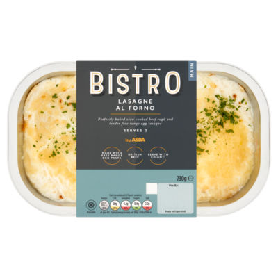 Bistro by ASDA Lasagne Al Forno 730g - ASDA Groceries
