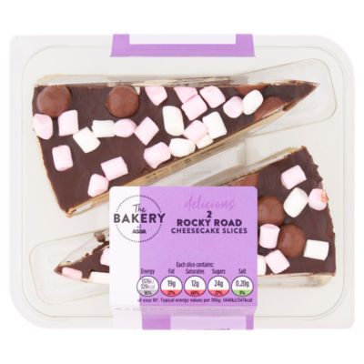 The BAKERY at ASDA The Bakery Rocky Road Cheesecake Slices 2 x 95g ...
