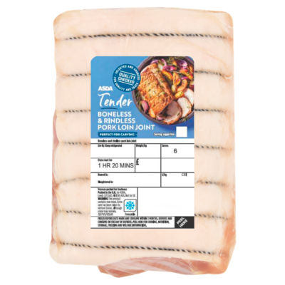 ASDA Tender Boneless & Rindless Pork Loin Joint 1kg - ASDA Groceries