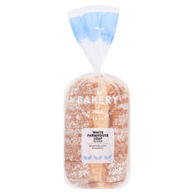 The BAKERY at ASDA The Bakery Sliced White Farmhouse Loaf 800g - ASDA ...