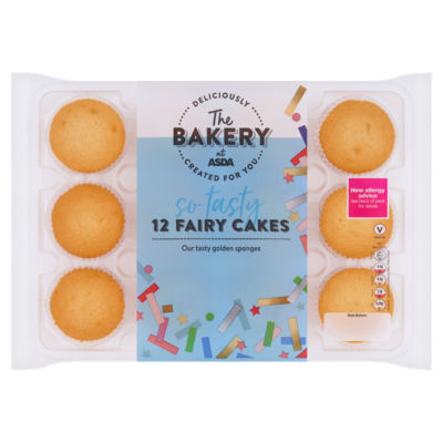 The BAKERY at ASDA The Bakery 12 Fairy Cakes - ASDA Groceries