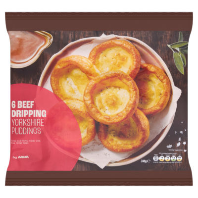 ASDA Beef 6 Beef Dripping Yorkshire Puddings 240g - ASDA Groceries