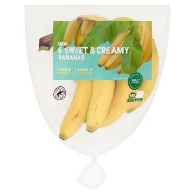 ASDA 6 Sweet & Creamy Bananas - ASDA Groceries