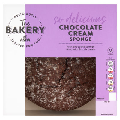 The BAKERY at ASDA The Bakery Chocolate Cream Sponge - ASDA Groceries