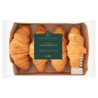 Exceptional by ASDA 4 All-Butter Croissants - ASDA Groceries