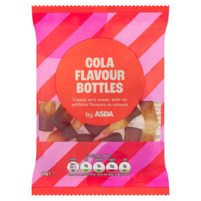 ASDA Cola Flavour Bottles 50g - ASDA Groceries
