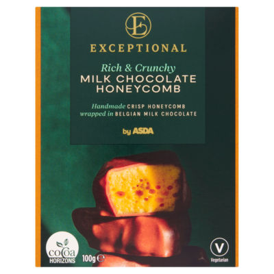 Exceptional by ASDA Milk Chocolate Honeycomb 100g - ASDA Groceries