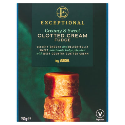 Exceptional by ASDA Clotted Cream Fudge 150g - ASDA Groceries