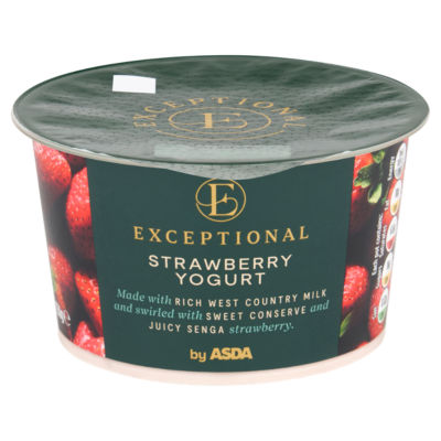 Exceptional by ASDA Exceptional by Strawberry Yogurt 150g - ASDA Groceries