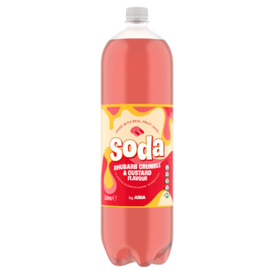 ASDA Rhubarb Crumble & Custard Flavour Soda 2 Litres - ASDA Groceries