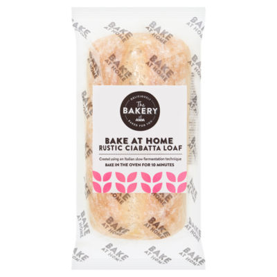 Exceptional by ASDA The Bakery at Bake at Home Rustic Ciabatta Loaf ...