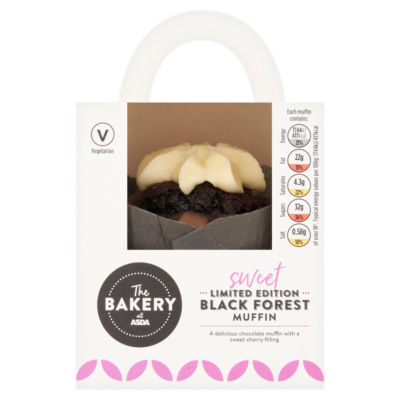The BAKERY at ASDA The Bakery Sweet Limited Edition Black Forest Muffin ...