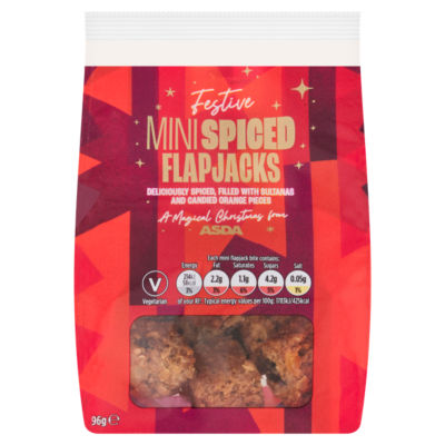 ASDA Festive Mini Spiced Flapjacks 88g - ASDA Groceries
