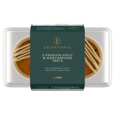 Exceptional by ASDA Exceptional by 2 Passion Fruit & Mascarpone Tarts ...