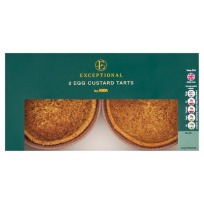 Exceptional by ASDA 2 Egg Custard Tarts - ASDA Groceries