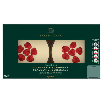 Exceptional by ASDA Oven Baked 2 Vanilla & Raspberry Flavour ...