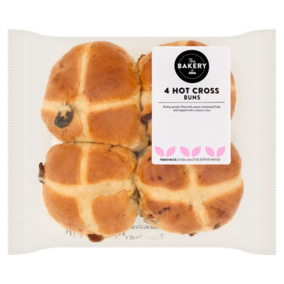 The BAKERY at ASDA 4 Hot Cross Buns - ASDA Groceries