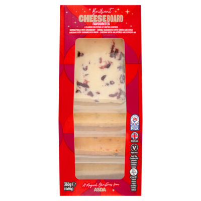 ASDA Brilliant Cheese Board Favourites 4 x 90g (360g) - ASDA Groceries