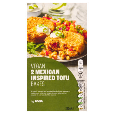 ASDA ASDA 2 Vegan Mexican Inspired Tofu Bakes 280g - ASDA Groceries