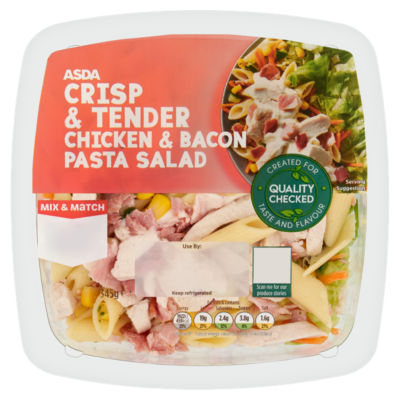 ASDA Crisp & Tender Chicken & Bacon Pasta Salad 345g - ASDA Groceries