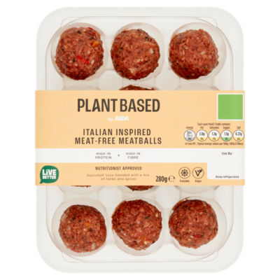 ASDA Plant Based Italian Inspired Meat-Free Meatballs 280g - ASDA Groceries