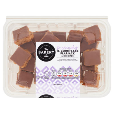 The BAKERY at ASDA The Bakery at 16 Cornflake Flapjack Mini Bites 192g ...