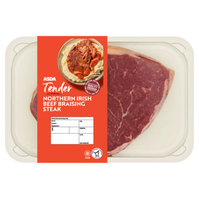 ASDA Tender Northern Irish Beef Braising Steak - ASDA Groceries