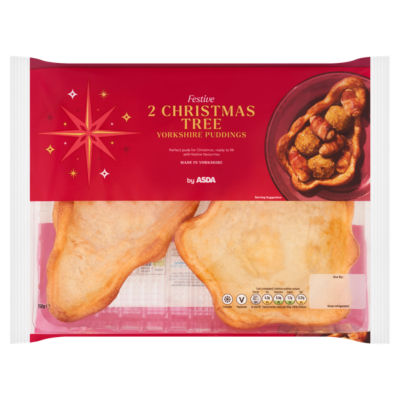 ASDA 2 Christmas Tree Yorkshire Puddings 150g - ASDA Groceries