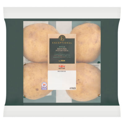 Exceptional by ASDA Exception by 4 British Baking Potatoes - ASDA Groceries