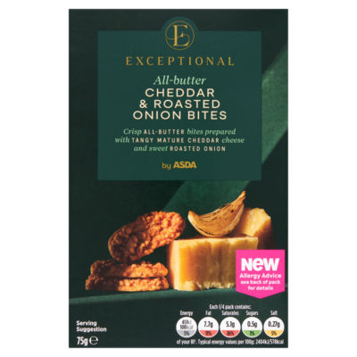 Exceptional By Asda Exceptional by All-Butter Cheddar & Roasted Onion ...