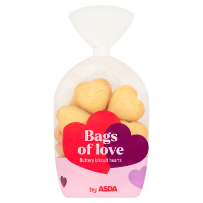 ASDA Buttery Biscuit Hearts 200g - ASDA Groceries