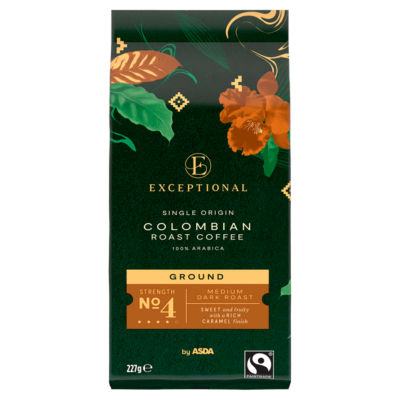 Exceptional by Asda Ground Colombian Roast Coffee 227g - ASDA Groceries