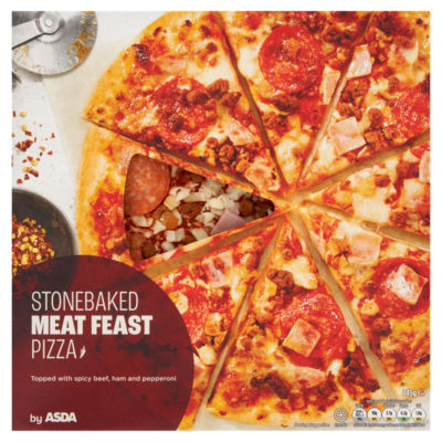 ASDA Stonebaked Meat Feast Pizza 345g - ASDA Groceries