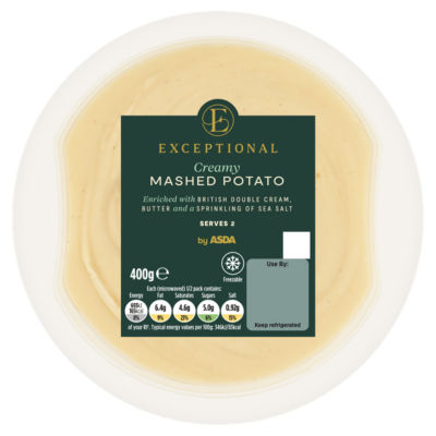 Exceptional by ASDA Creamy Mashed Potato 400g - ASDA Groceries