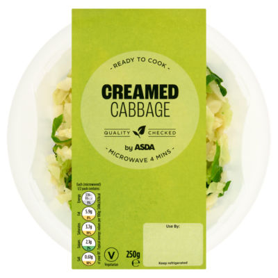 ASDA ASDA Classic Creamed Cabbage 250g - ASDA Groceries